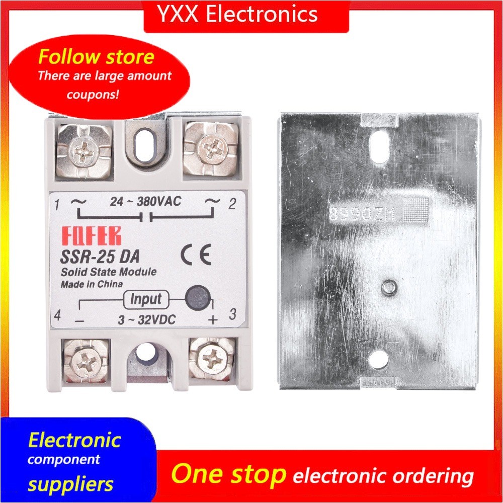 Output 24V-380V 25A SSR-25 DA Solid State Relay | Shopee Malaysia
