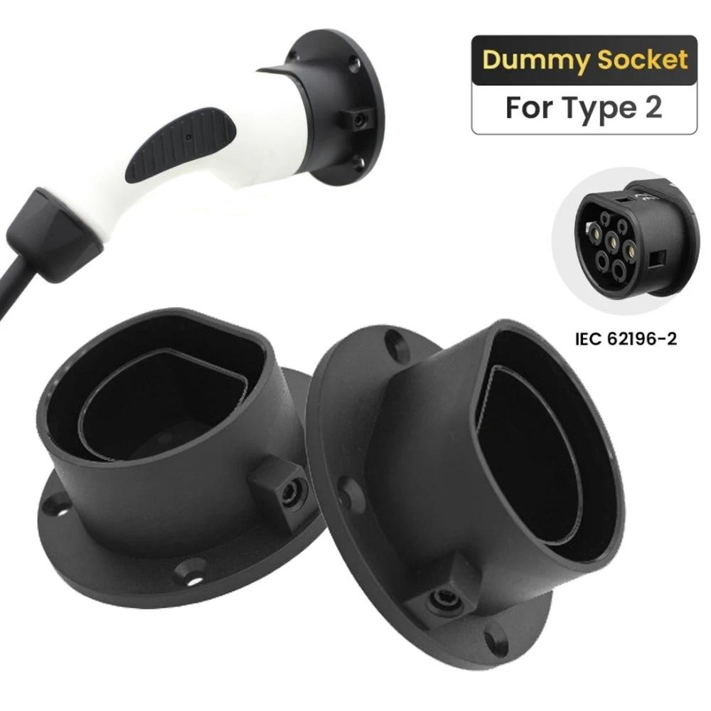 Type 2 EV Charger Cable Holder Eletric Car EVSE Dummy Socket For IEC ...