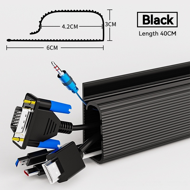Under The Desk Cable Management Rack Computer Cable Organizer Wire ...