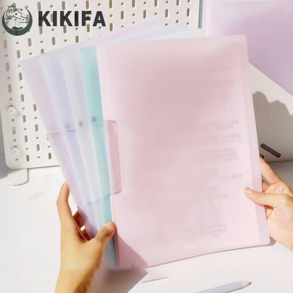 KIKIFA A4 Clipboard File Folder, Rotating Side Open Loose Leaf File ...