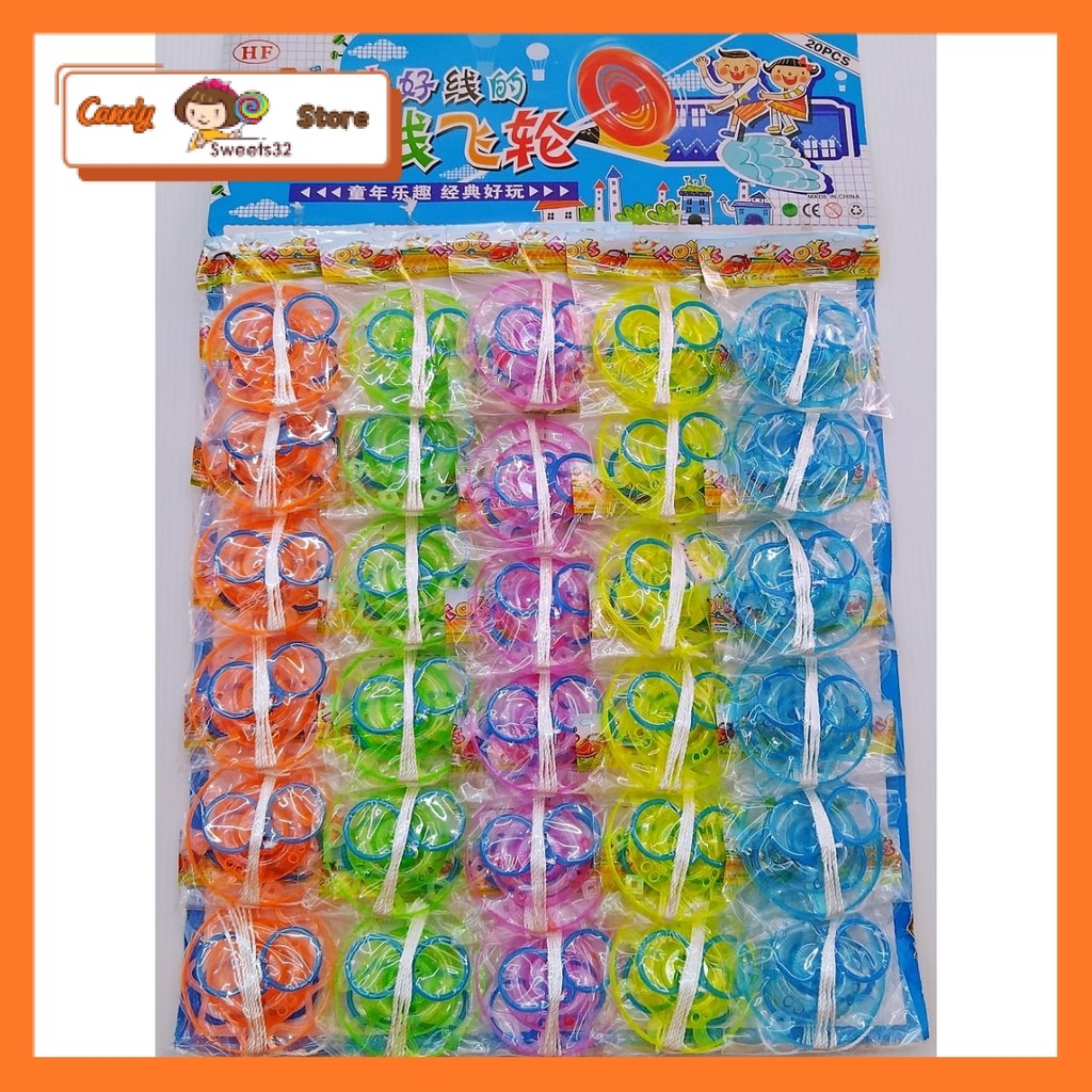 20 / 30pcs 拉线飞轮 Yoyo Classic Pull Flywheel Spinning Pull Rope Gyro ...