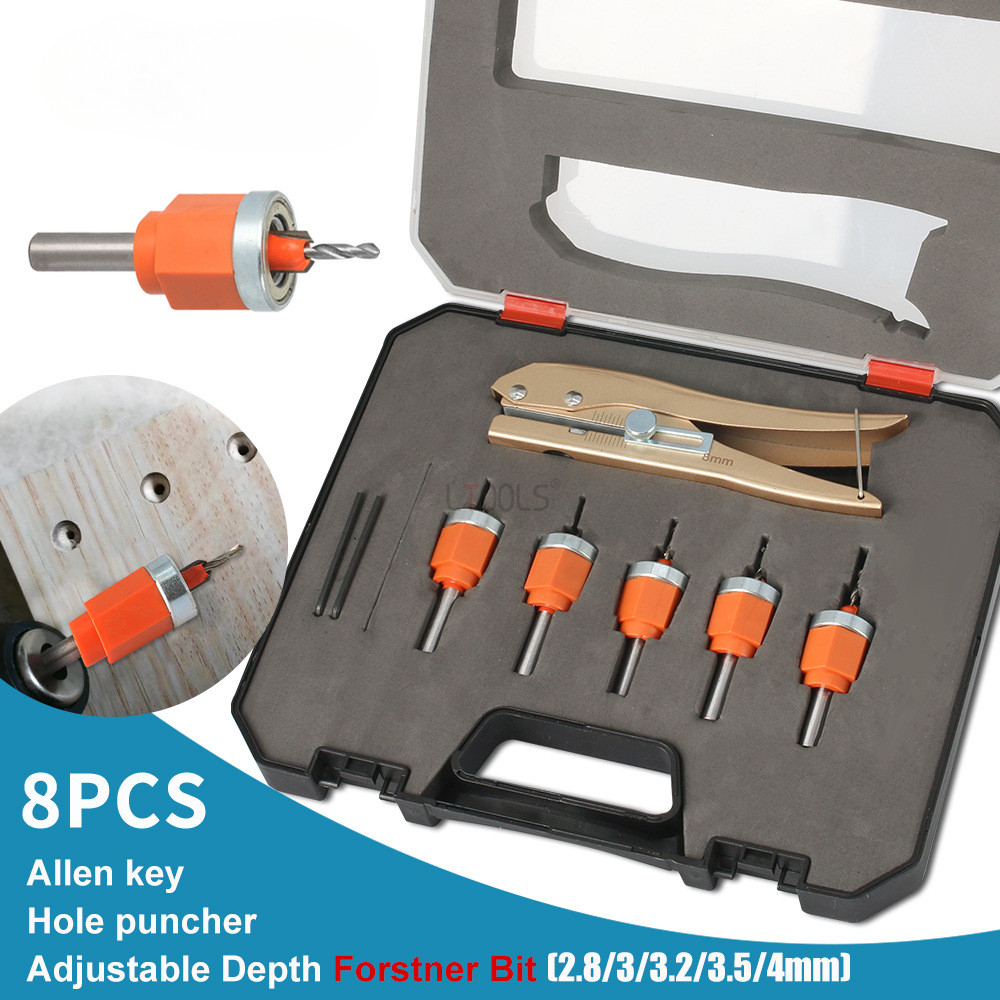 Single Hole Punch 8mm Heavy Duty Hole Puncher Bit Set Portable Hole ...