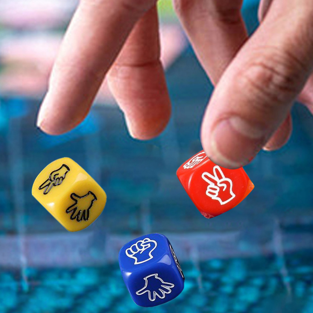 canaan| Pocket-sized Guessing Dice Finger Guessing Dice 12pcs Mini Rock ...