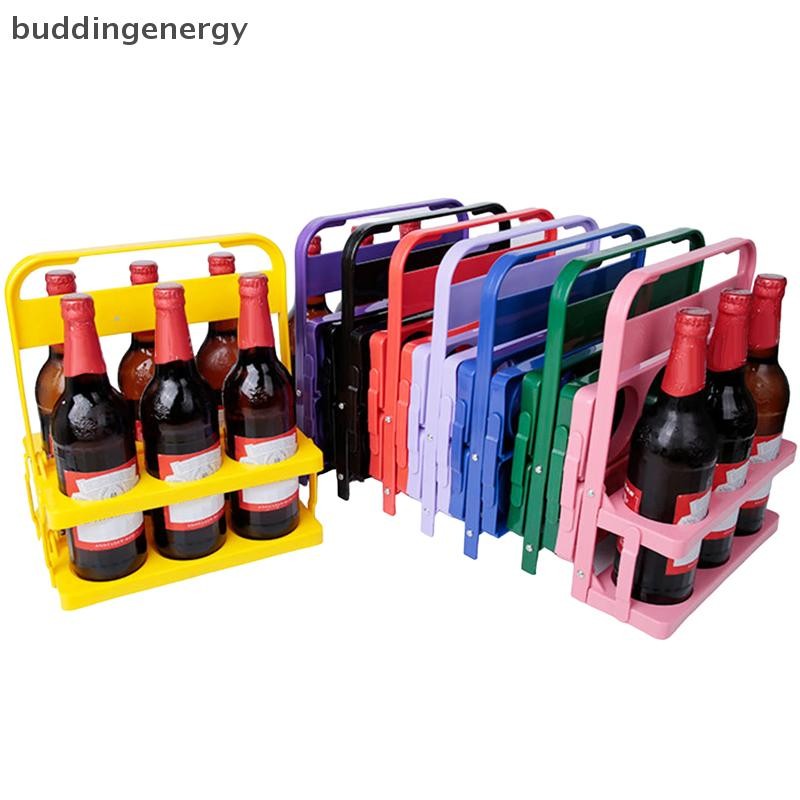 {BUDDI} Plastic Six Holes Foldable Beer Bottle Holder With Handle ...