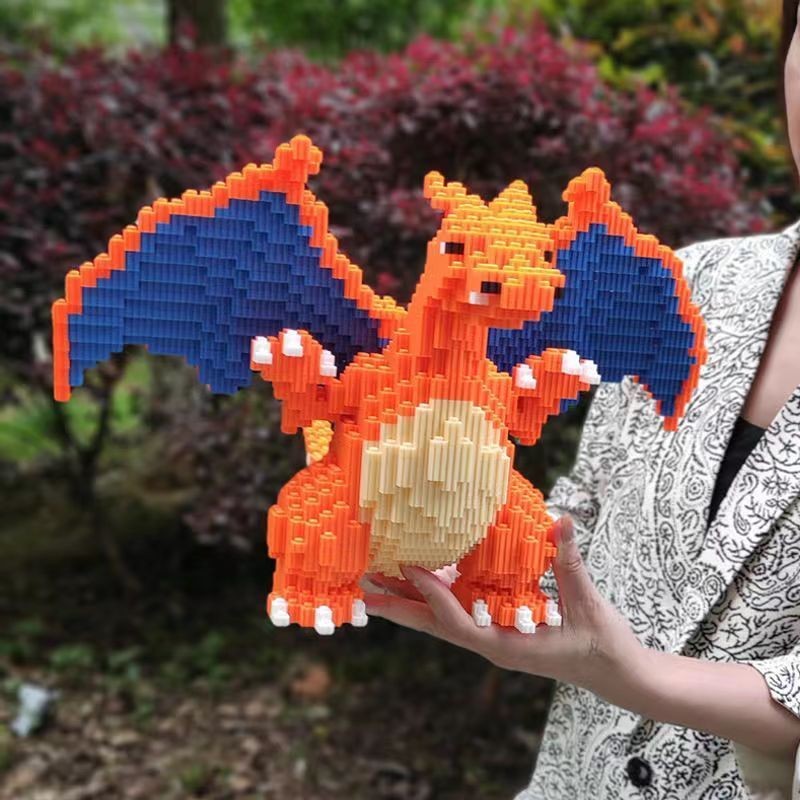 Compatible with Lego Building Blocks Pokémon Charizard Fire-breathing ...
