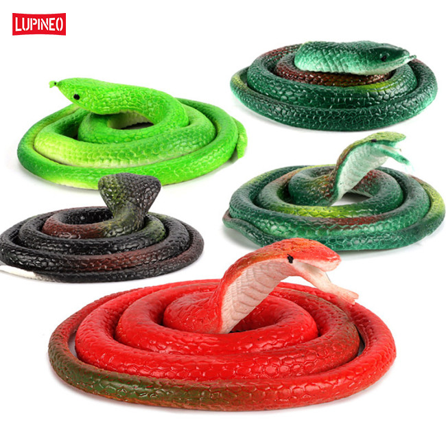 Promotional price! 75cm Simulation Rubber Snake Tricky Toy Rubber Round ...