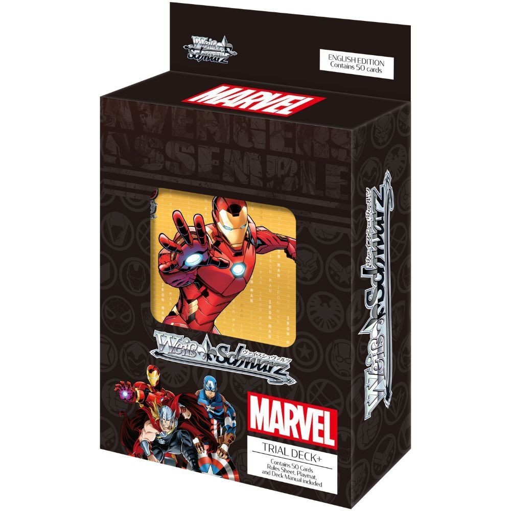 Weiss Schwarz English Trading Card Game Trial Deck Plus Marvel Avengers ...