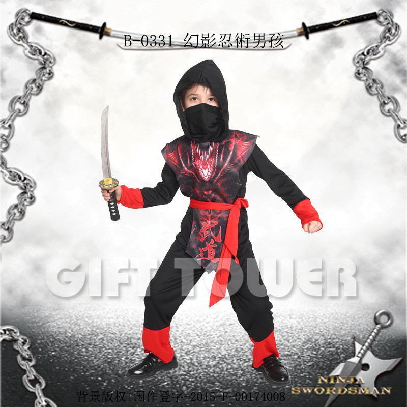 Halloween Magical Ninja Kid cos Anime Costume Children Show Naruto ...