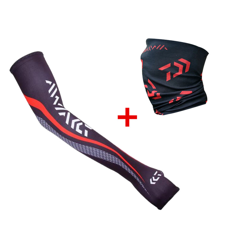 (READY STOCK) ArmSleeve Head Buff Face Mask Set DAIWA | Shopee Malaysia