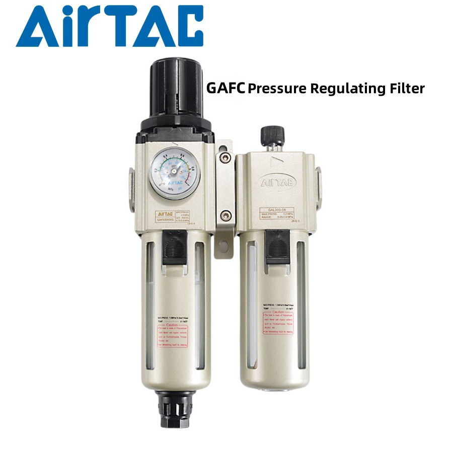 AirTac pneumatic two-piece pressure regulating filter oil-water ...