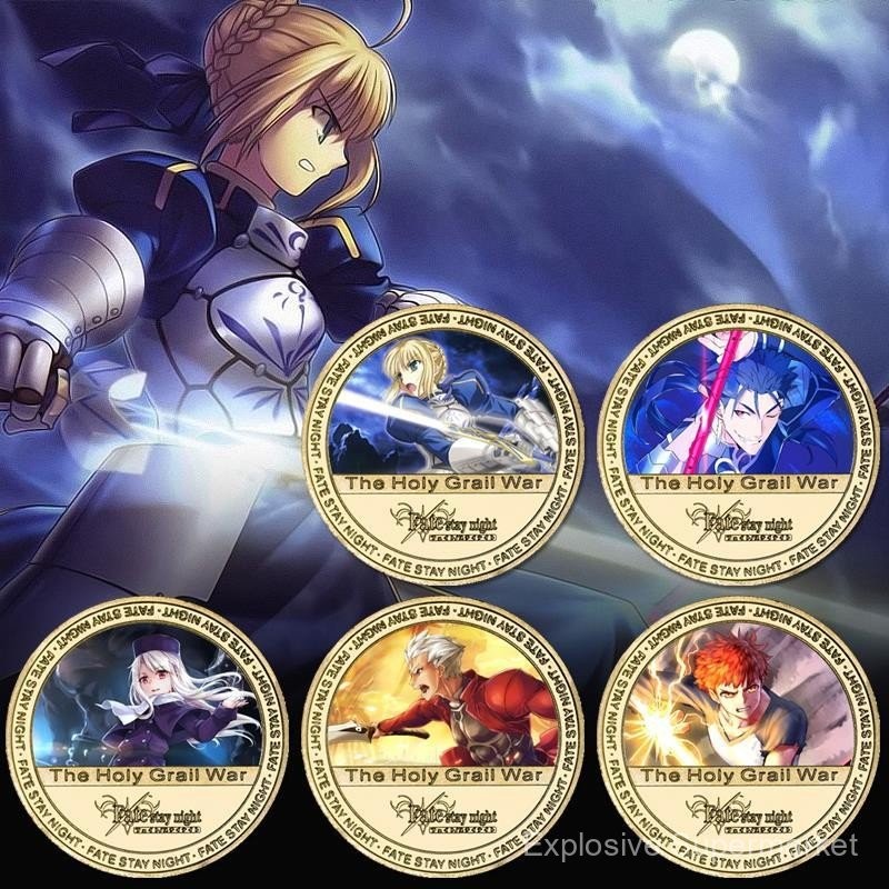 Fate staynight Fate staynight Cartoon Anime Commemorative Coin Figure ...