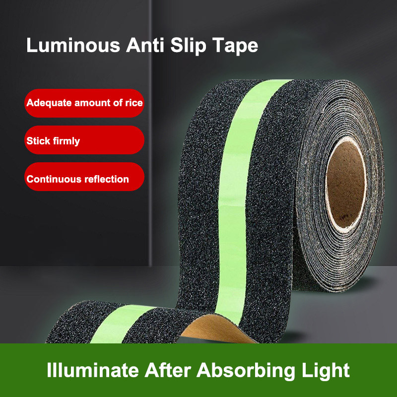 Frosted Luminous Anti Slip Warning Self-adhesive Tape PET Fluorescent ...