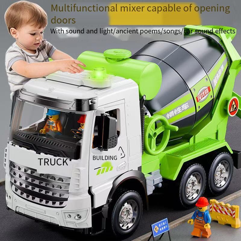 Oversized Cement Truck Mixer Truck Toy Boy Children Concrete ...