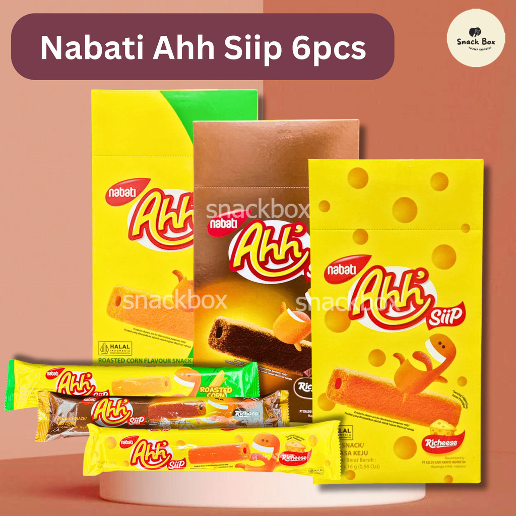 Nabati Ahh Siip 96g Richeese / Richoco / Roasted Corn / Mix ( 6pcs ...