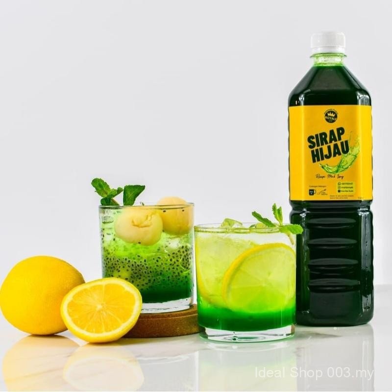 1 LITER Sirap Hijau Royale (kordial minuman) | Shopee Malaysia