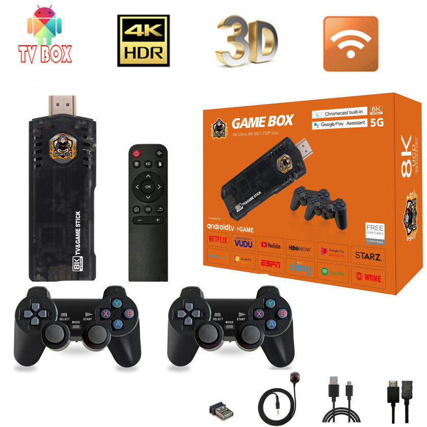 X8 4K Game Stick 64G 10000 Games Retro Video Game Console Arcad for ...