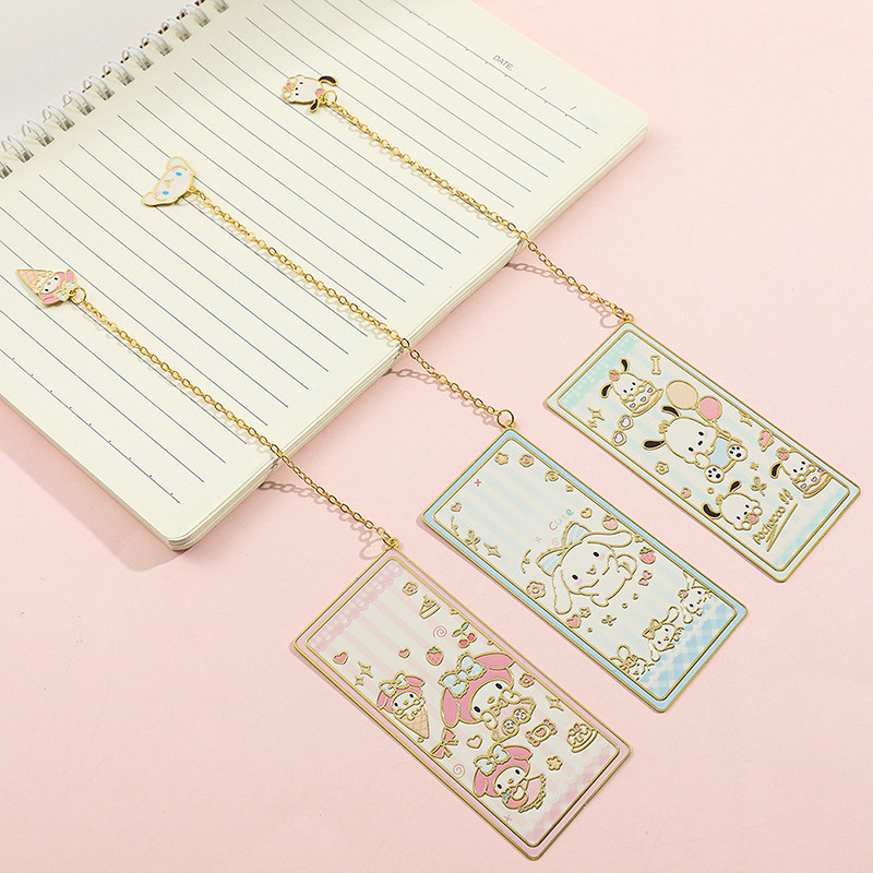 [TurnBright] Kawaii Hello Kitty Bookmark My Melody Metal Bookmark Anime ...