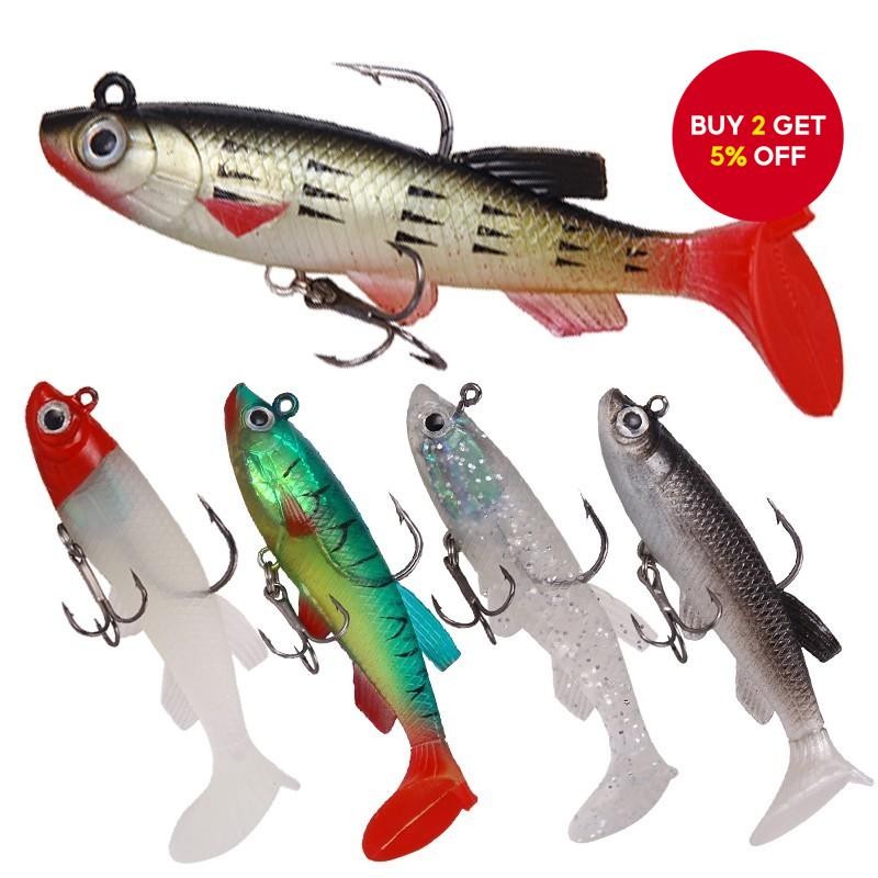8.5CM/13g Sunken Minnow SwimBait Soft Bait Buzzbait Soft Plastic ...