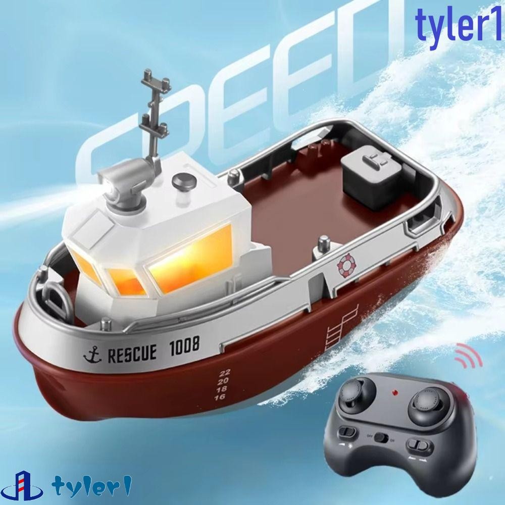 TYLER1 RC Tugboat, Dual Motors 1:32 Scale Remote Control Ship, Powerful ...