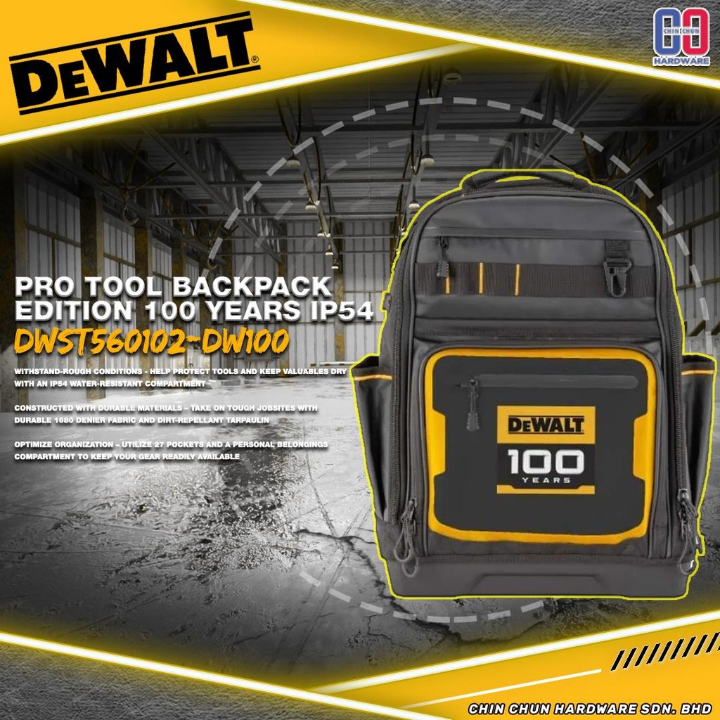 DEWALT BACKPACK ON WHEELS CANVAS TOOL BAG (DWST560102) | Shopee Malaysia