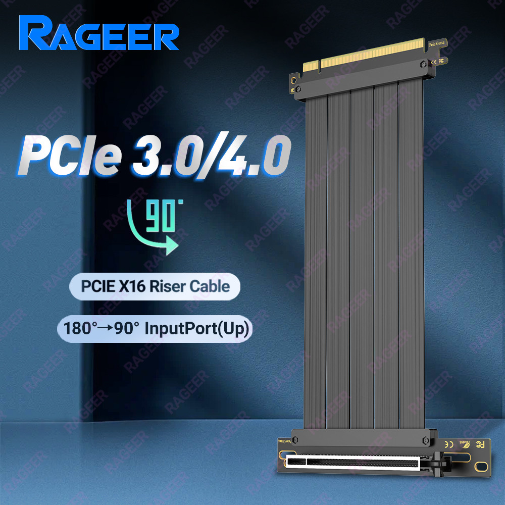 RAGEER PCIe 4.0/3.0 X16 Extension Cable, High Speed Riser Cable, GPU ...