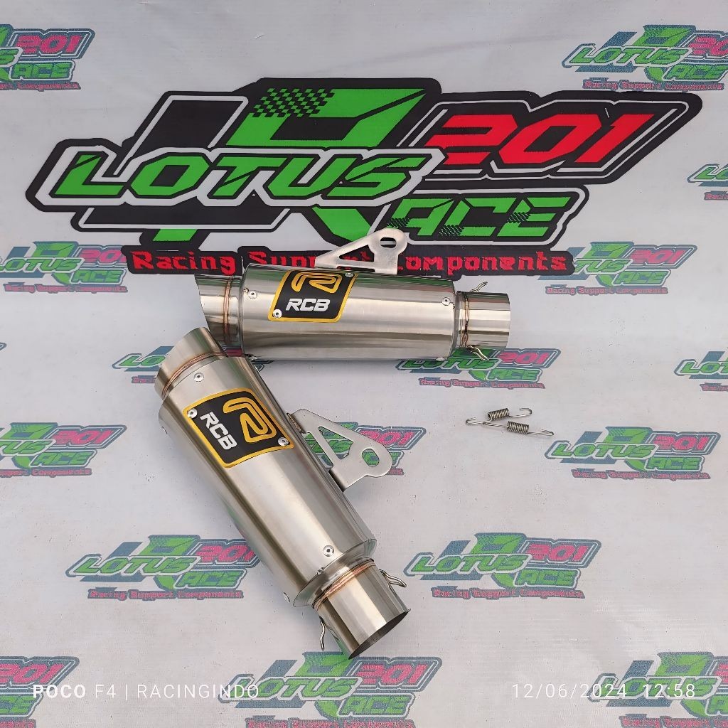 Exhaust rcb racing exhaust 51 mm canister only for rusi raider dash ...