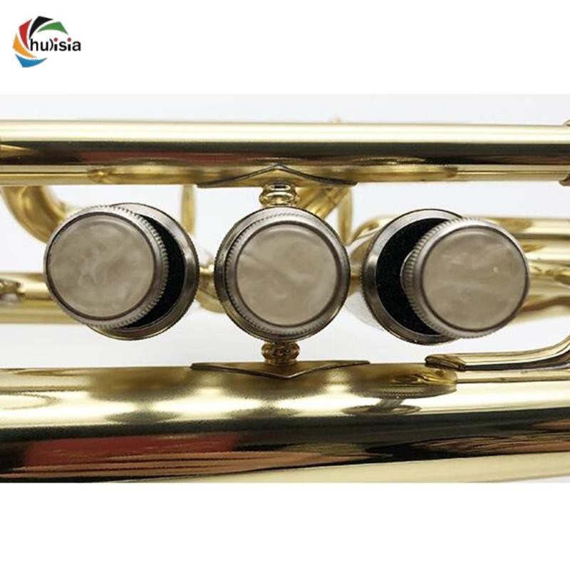 chulisia 9pcs/pack Trumpet Cornet Palm Key Buttons Mica Inlays for ...