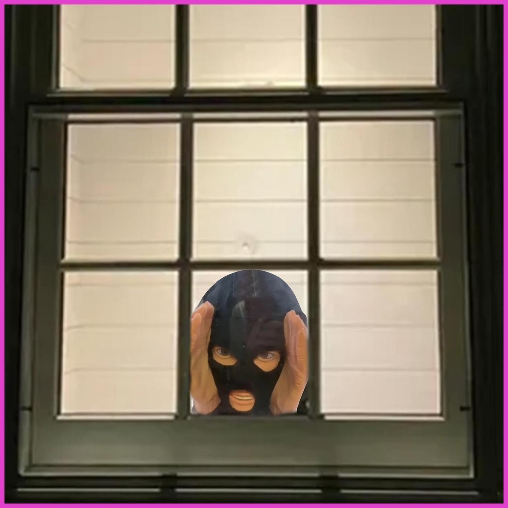 Scary Masque Men Decal Sticker Novelty Halloween Prank Peeping Sticker ...