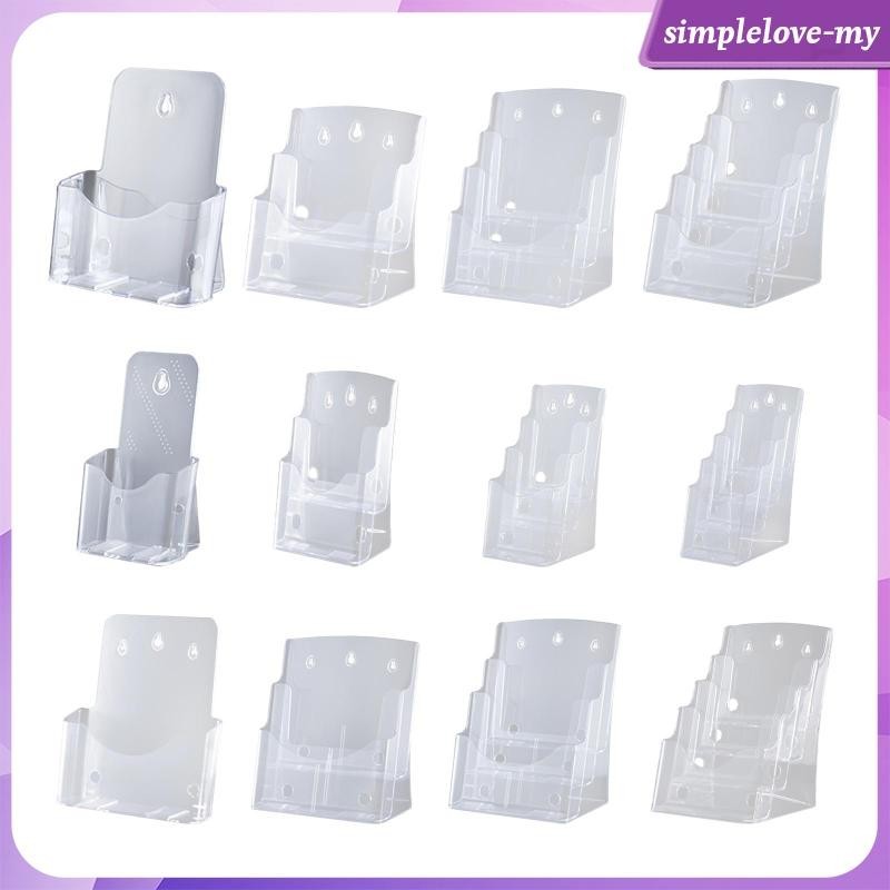 [SimpleloveMY] Acrylic Brochure Holder, Counter Organizer, Clear Table ...