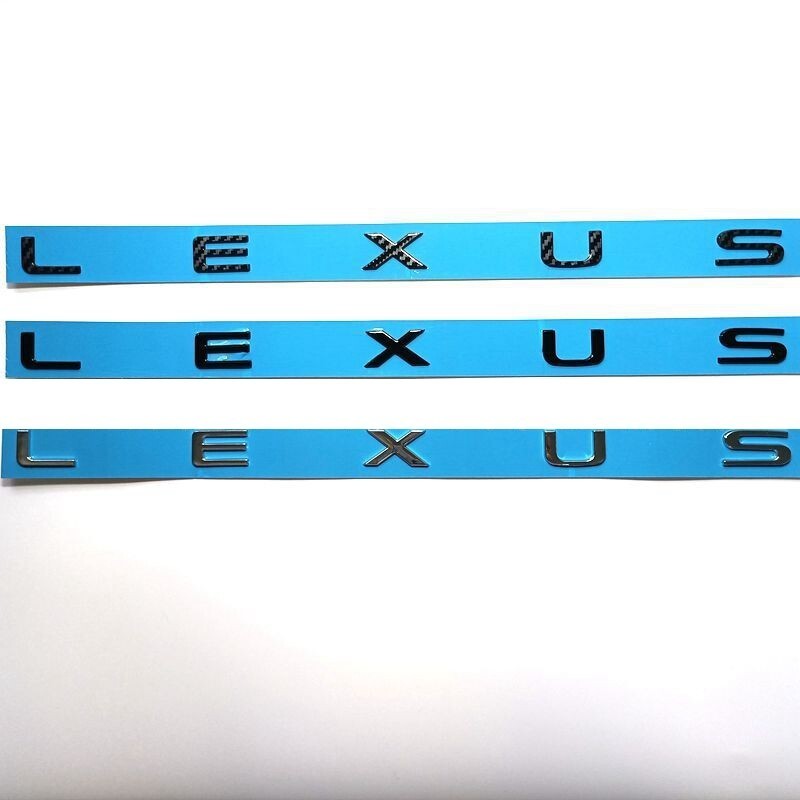 For new lexus split letter emblem 3D modified sticker Rear trunk logo ...
