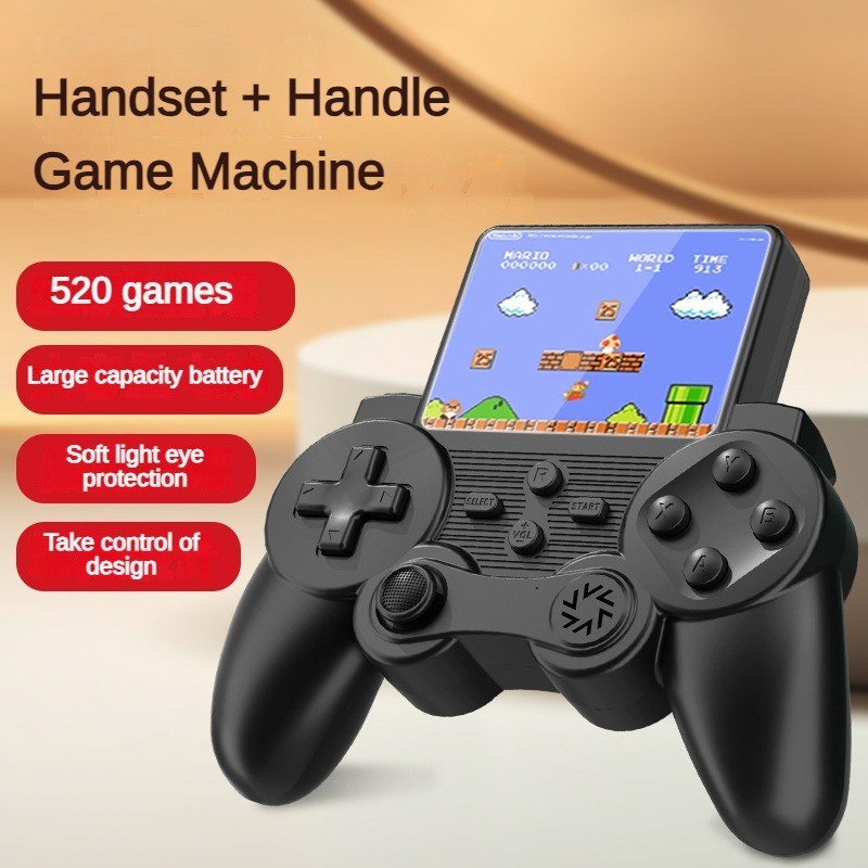 Handheld game console controller, large screen, two person retro arcade ...