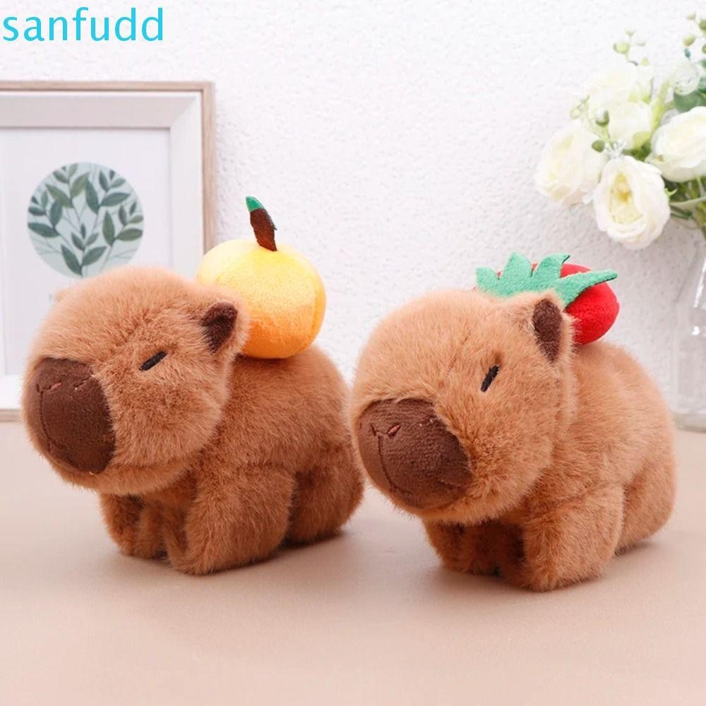 SANFUDD Plush Doll Slap Bracelet, Fruit Capybara Wrist Style Slap ...