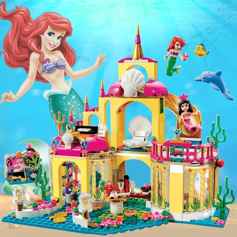 Ariel Princess's Underwater Palace Mermaid Castle Model Compatible ...