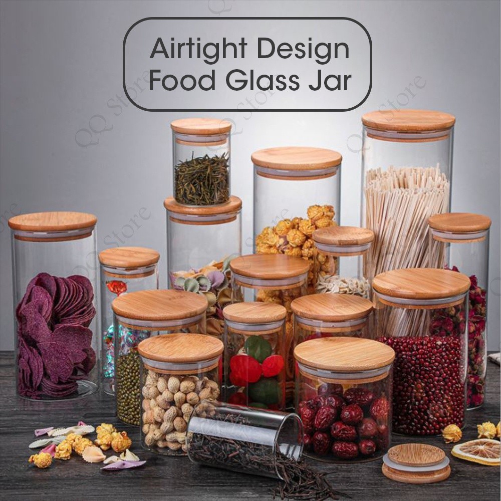 Seasoning Bottle Glass Jar Condiment Spice Kitchen Organizer Storage ...