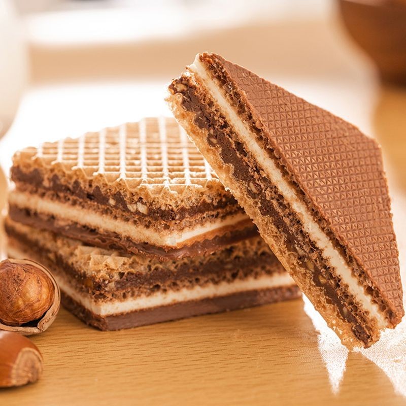 German Imported knoppers Wafer Biscuits Milk Hazelnut Chocolate Pure ...