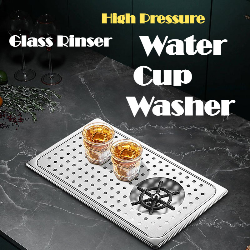 304 Stainless Steel Water Cup Washer, High Pressure Glass Rinser ...