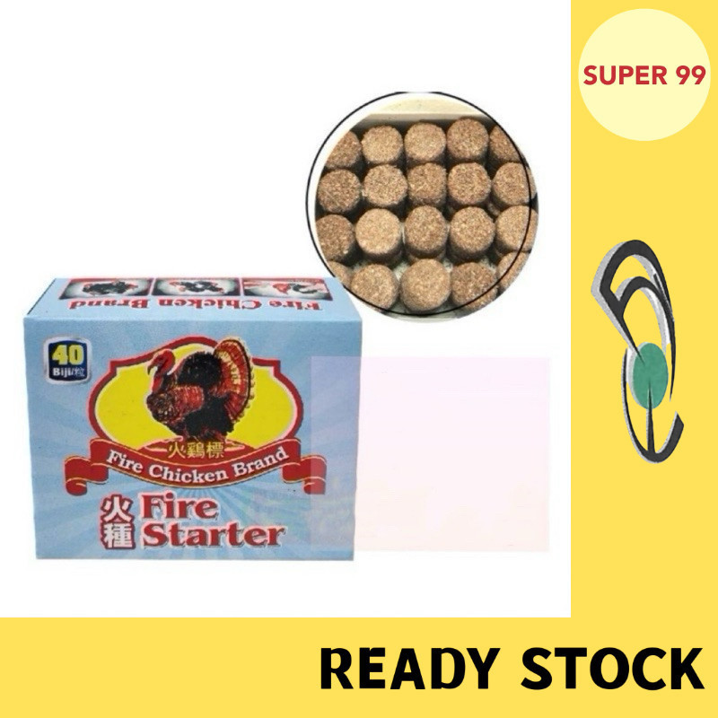 (40 PCS) Fire Starter / BBQ Charcoal Fire Starter / Camping Fire ...