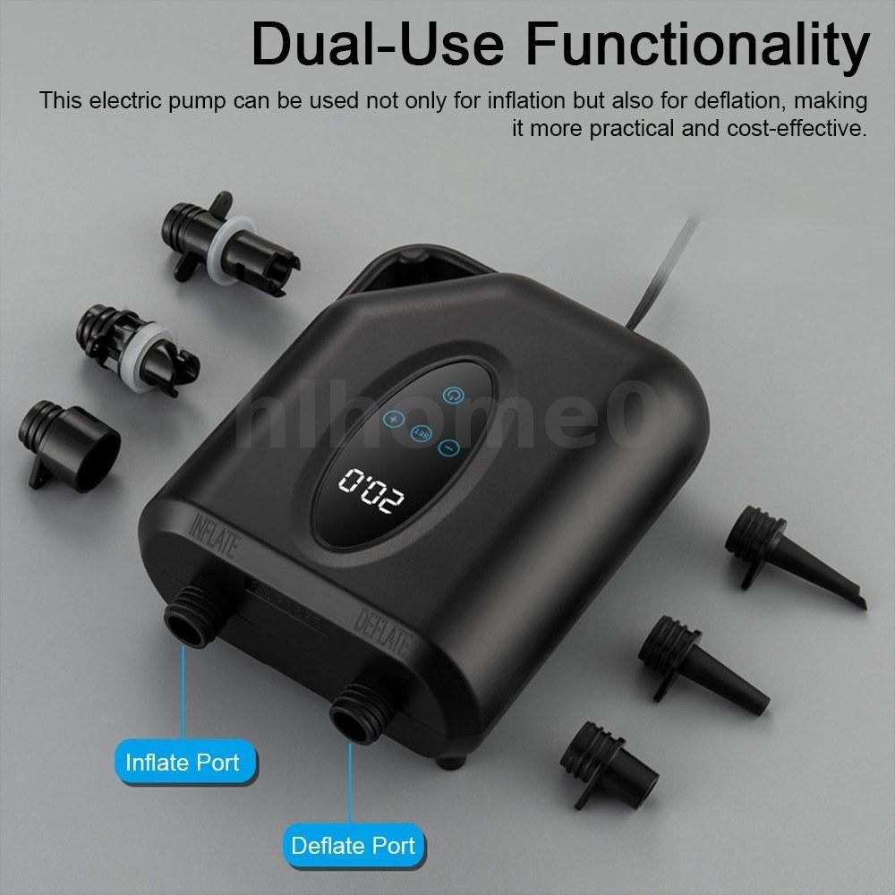 Portable Paddle Board Pump 20PSI High Pressure Electric Air Compressor ...