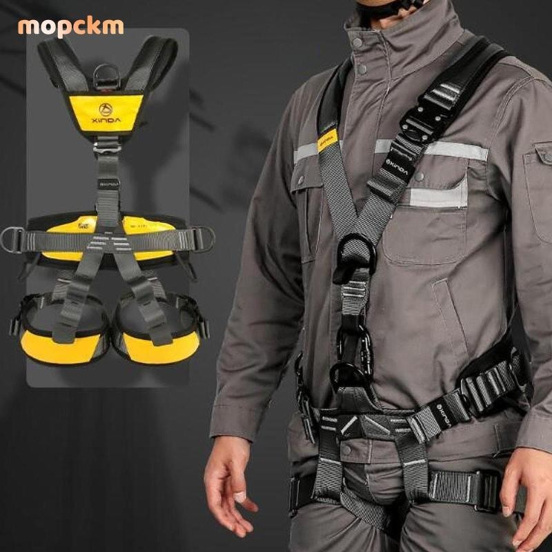 [mopckm] Rock Climbing Harness with Adjustable Waist Belt Full Body ...