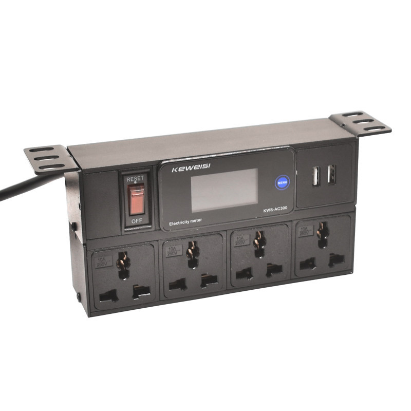 Desktop suspended digital display power board, 4 sockets with 2USB ...