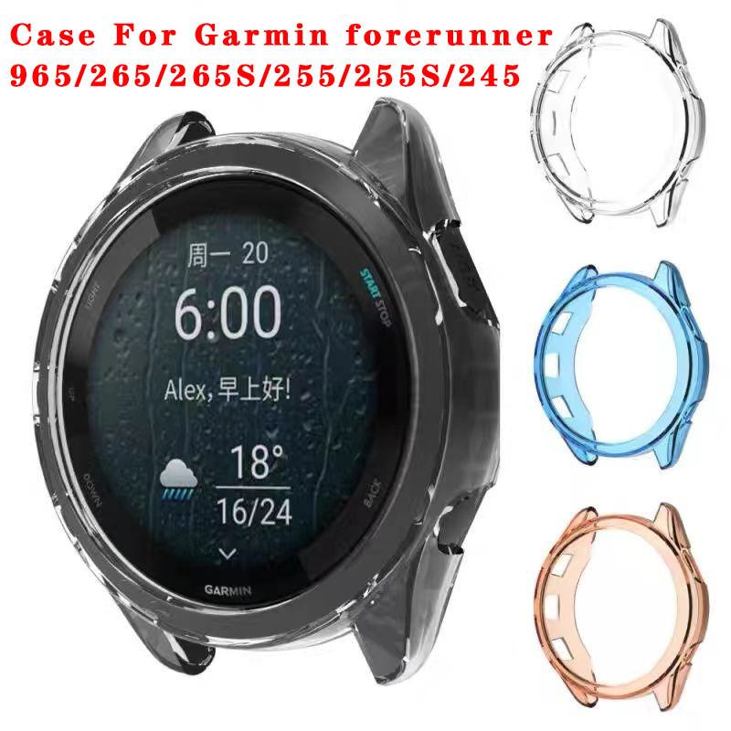 Case Cover for Garmin Forerunner 965 265 265S 255 255S 245 245M Bumper ...