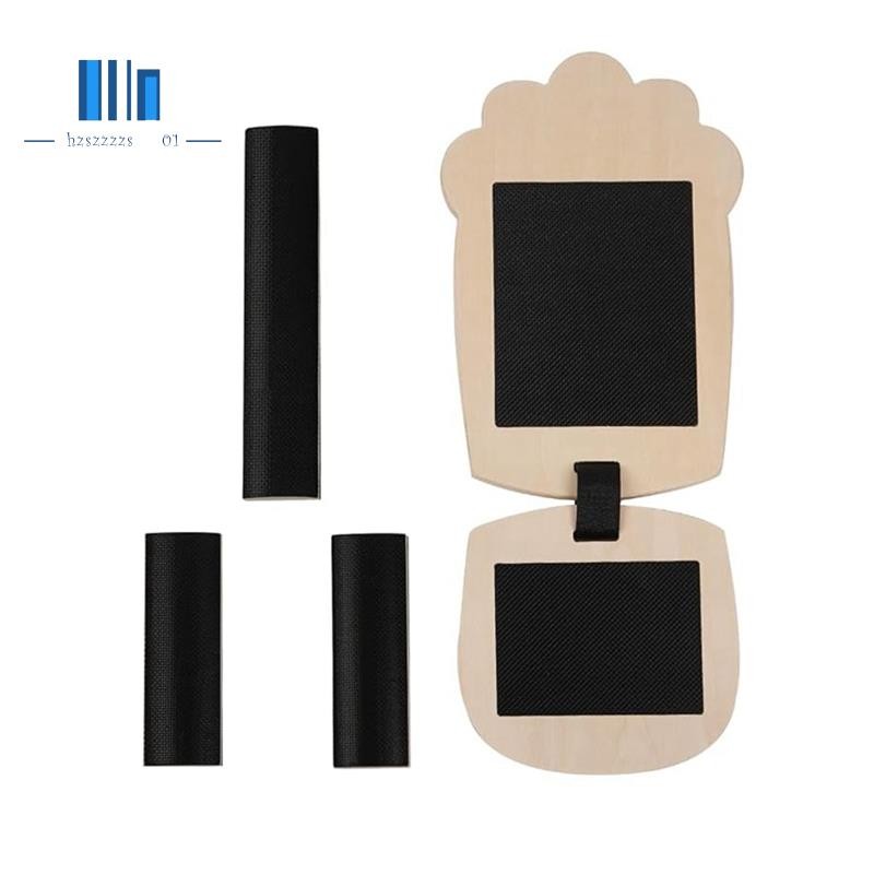 Ankle Foot Strengthener Stretcher Wood Wobble Board, Single Leg Balance ...