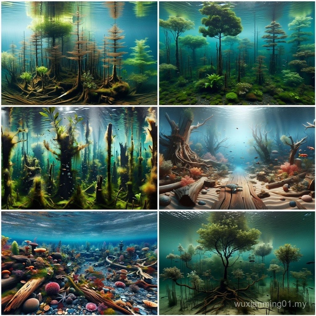 Fish Tank Background Paper Painting HD Picture3dStereo Wallpaper ...