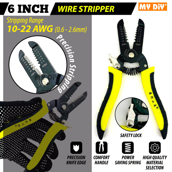 MYDIYHOMEDEPOT - WIRE STRIPPER PLIER CABLE WIRE STRIPPER CUTTER CRIMPER ...