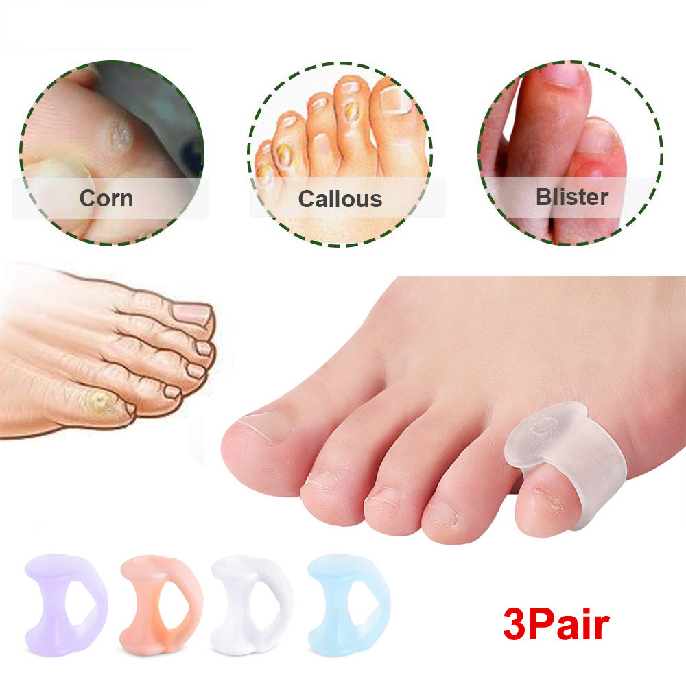 3Pair Toe Separators Hammer Toe Straightener Separator - Small Toe ...