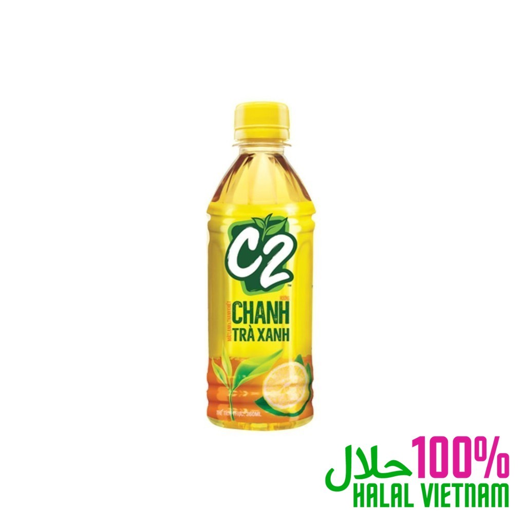 C2 green tea lemon flavor 360ml bottle - 100% HALAL VIETNAM | Shopee ...
