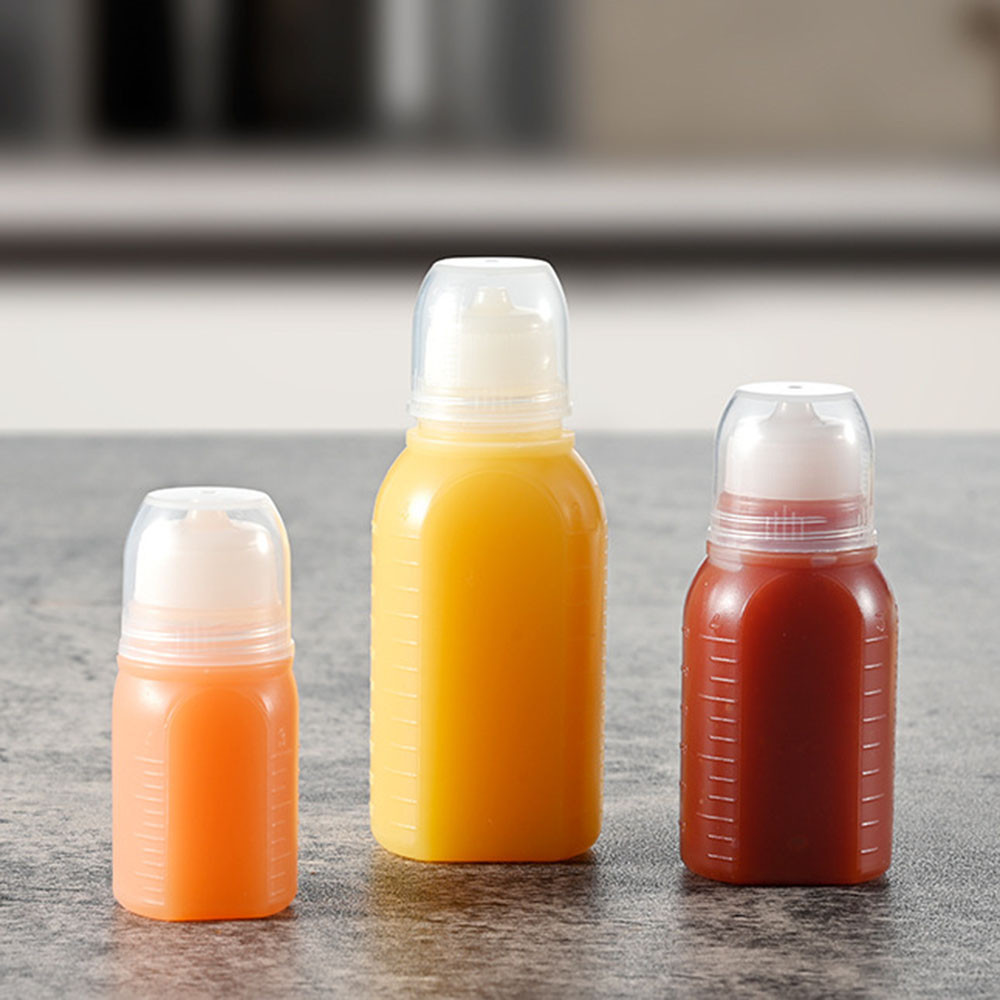 Squeeze Sauce Bottles Mini Squeeze Bottles With Lid Portable Salad ...