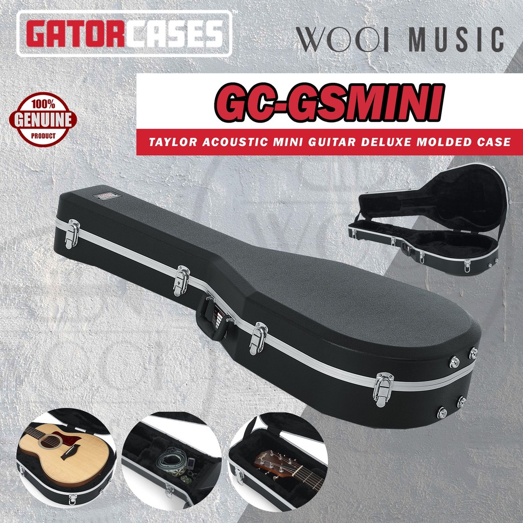 Gator GC-GSMINI GC Series Taylor GS Mini Acoustic Guitar Deluxe Molded ...