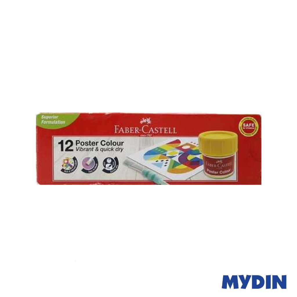 Faber-Castell Poster Colour 171013 (12 colours) | Shopee Malaysia