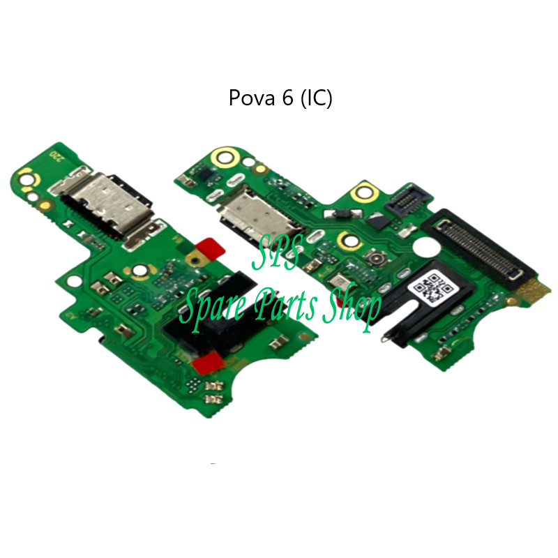 Tecno Pova 6 Charging Board USB Port Pin Mic Handfree Jack | Shopee ...